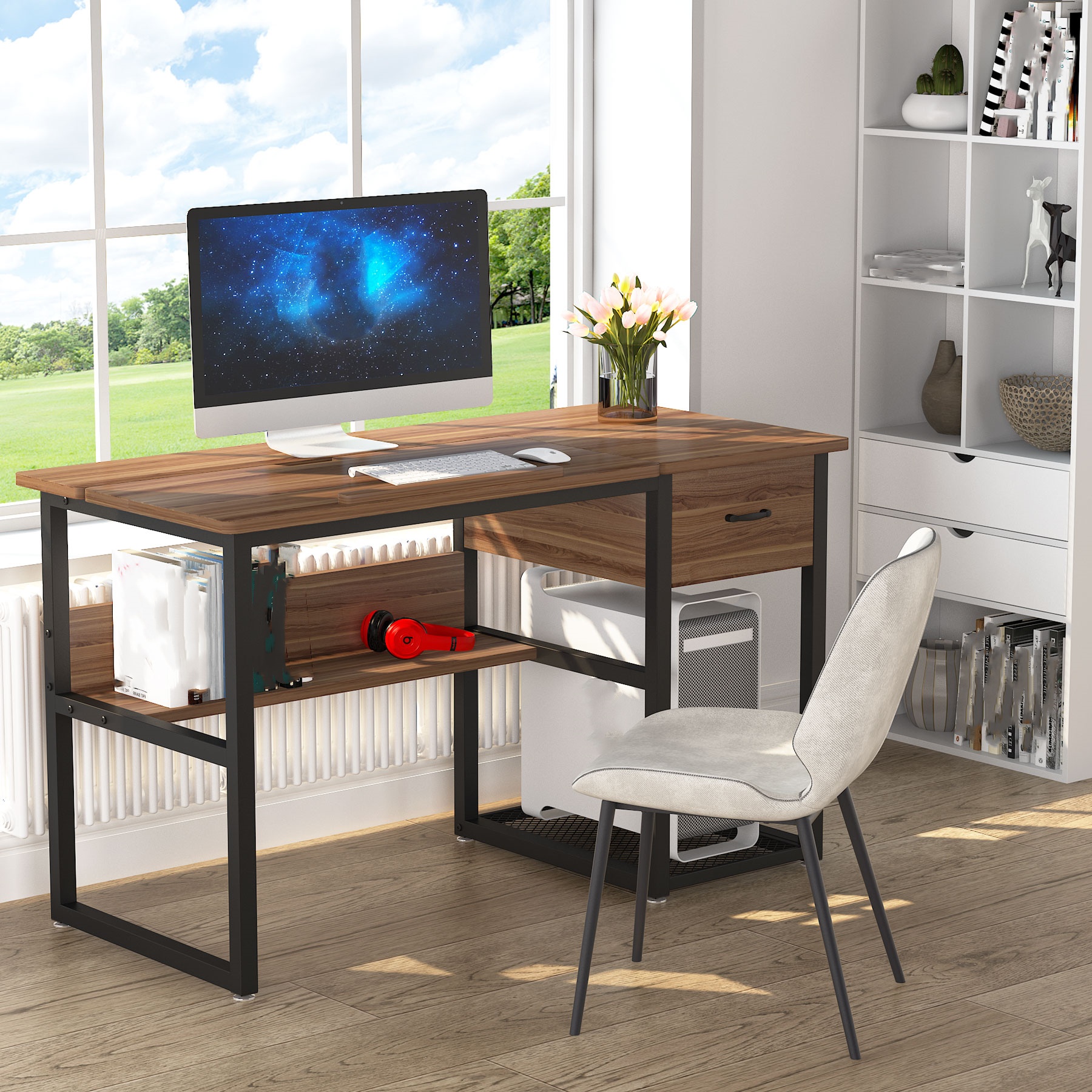 Drafting Table Storage Drawers Teacher Desk Drawing Computer - Temu