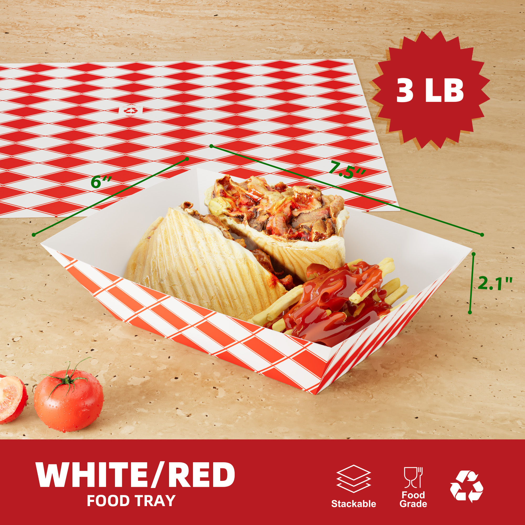 Paper Food Boats Heavy Duty Disposable Food Trays red White - Temu