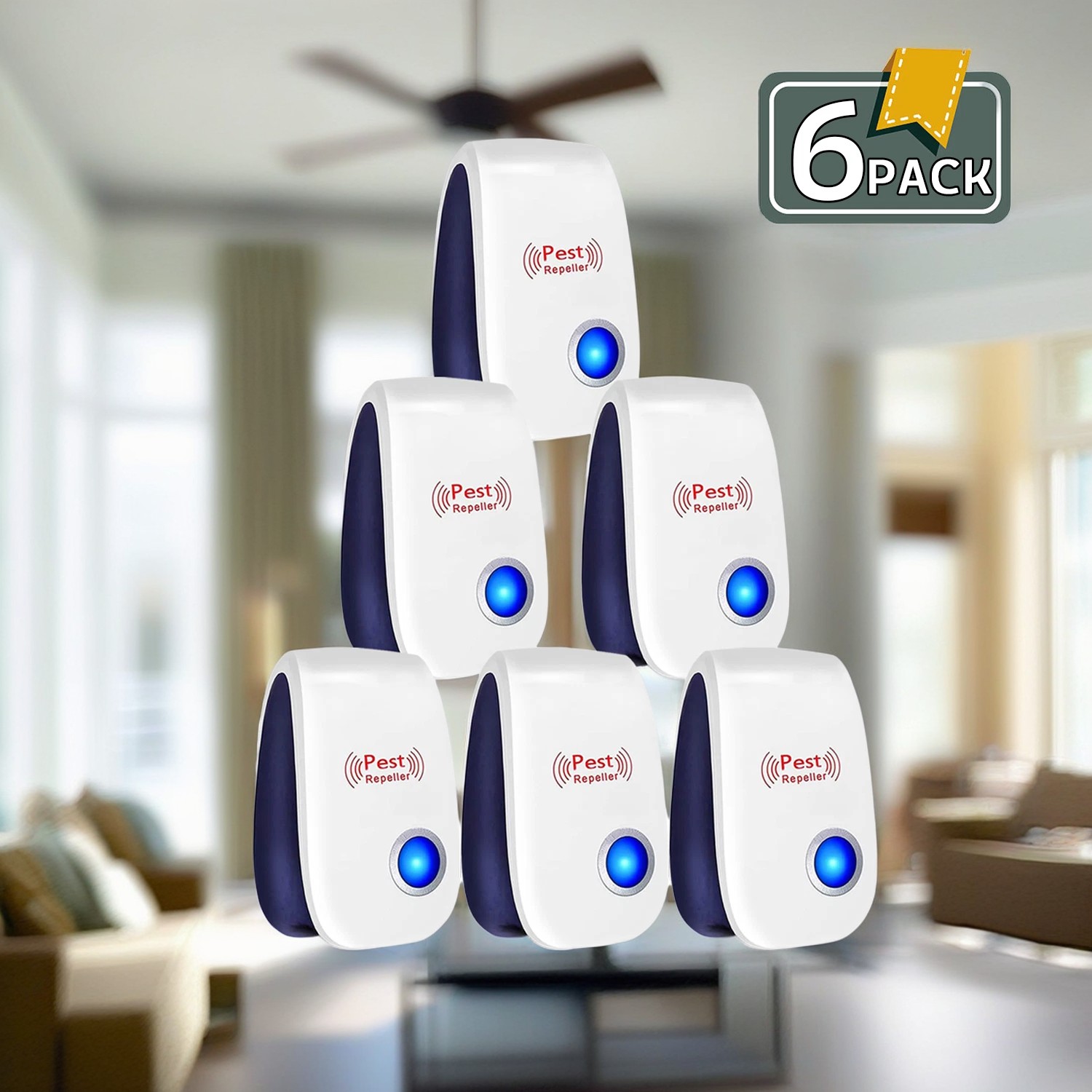 6 Killer, Electronic Insect Repellent Insect Killer Plug Indoor Pest ...