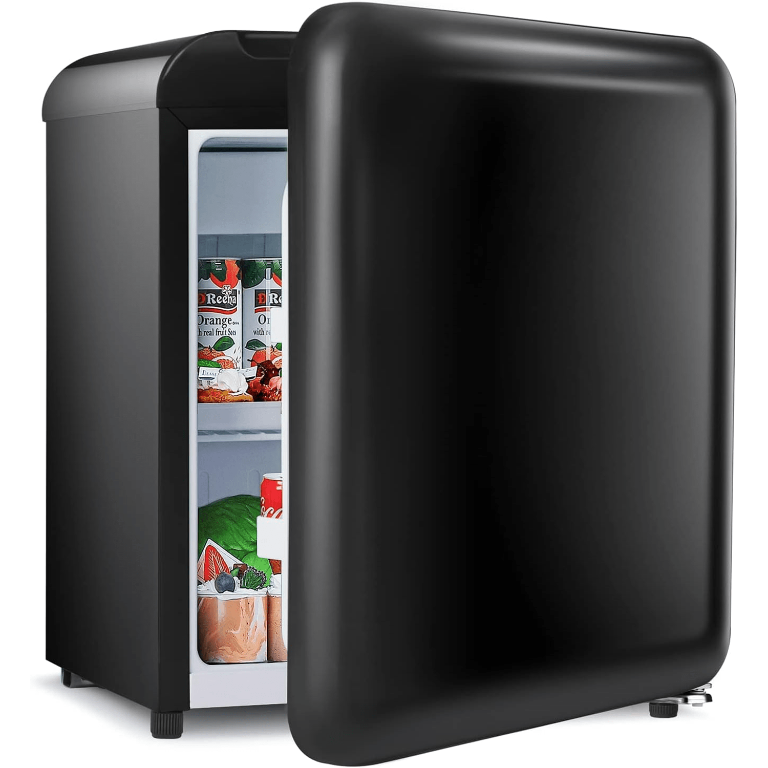 retro mini fridge freezer 1.7 cu. ft. small refrigerator - Temu