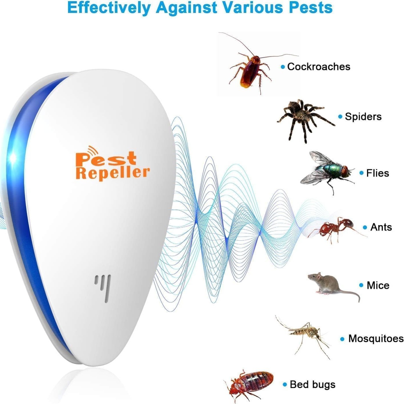 Ultrasonic Plug Insect Killer Indoor Anti flea Bug Mosquito - Temu