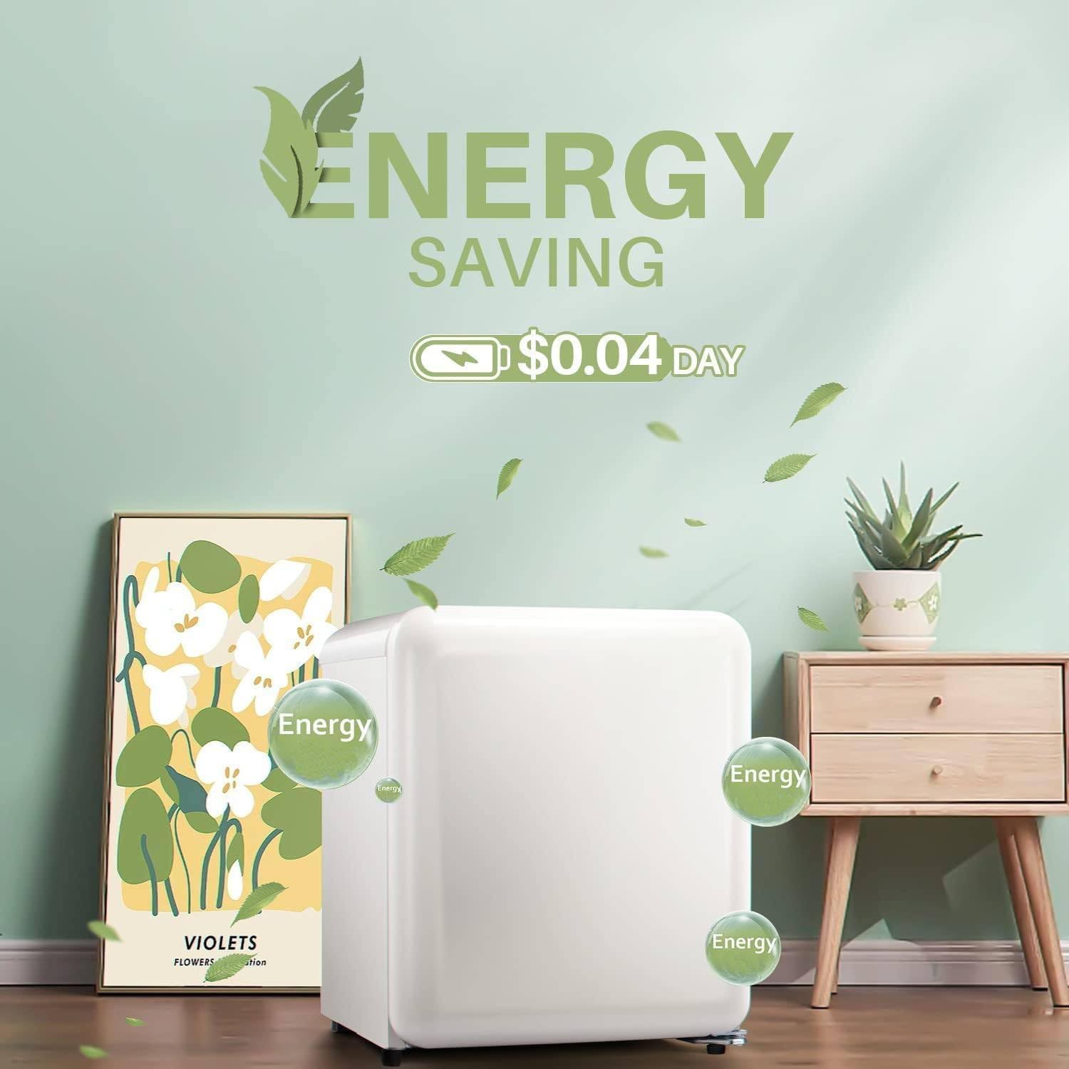 Retro Mini Fridge Freezer 1.7 Cu. Ft. Small Refrigerator - Temu