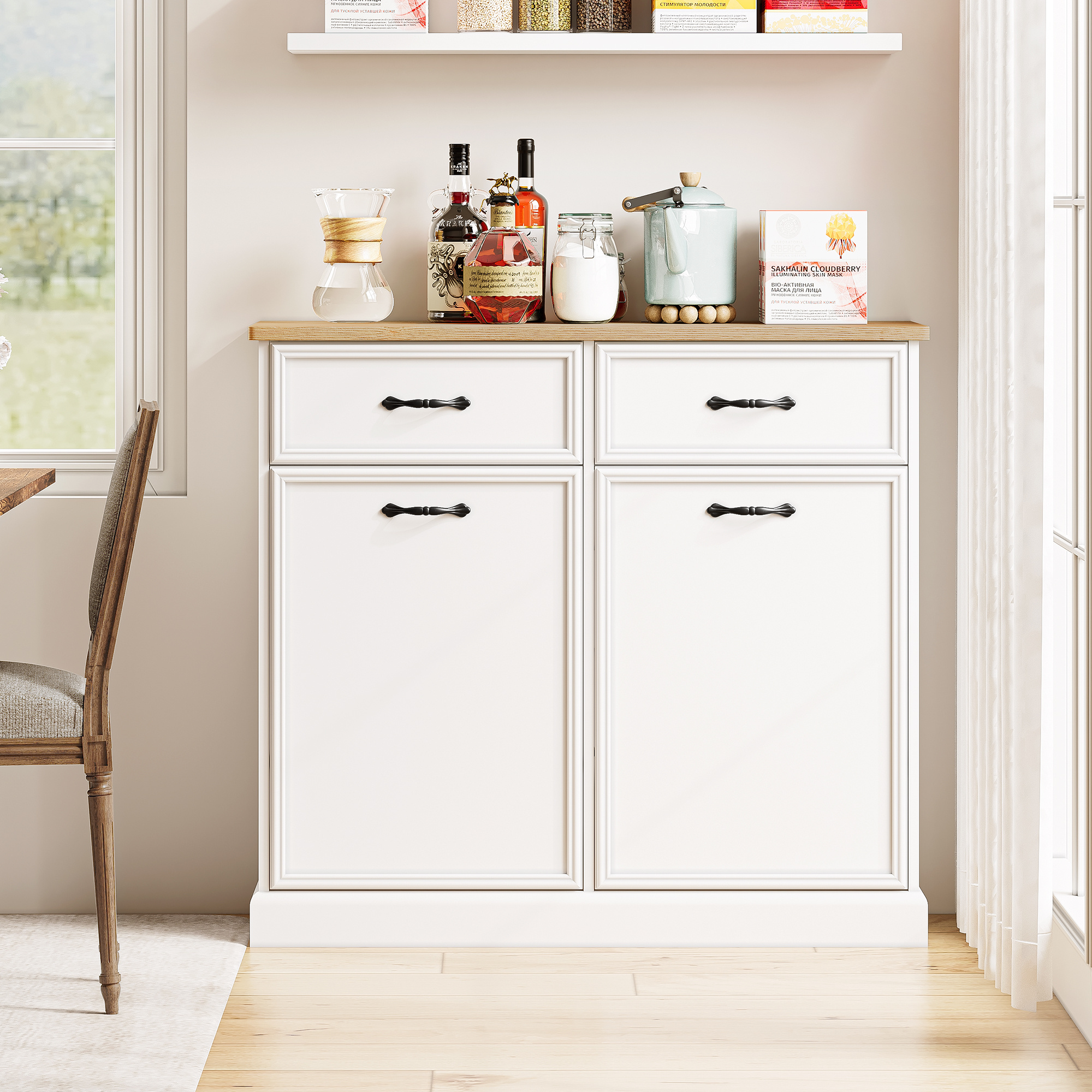 Garbage Bin Garbage Bin Cabinet Hidden Garbage Bin - Temu