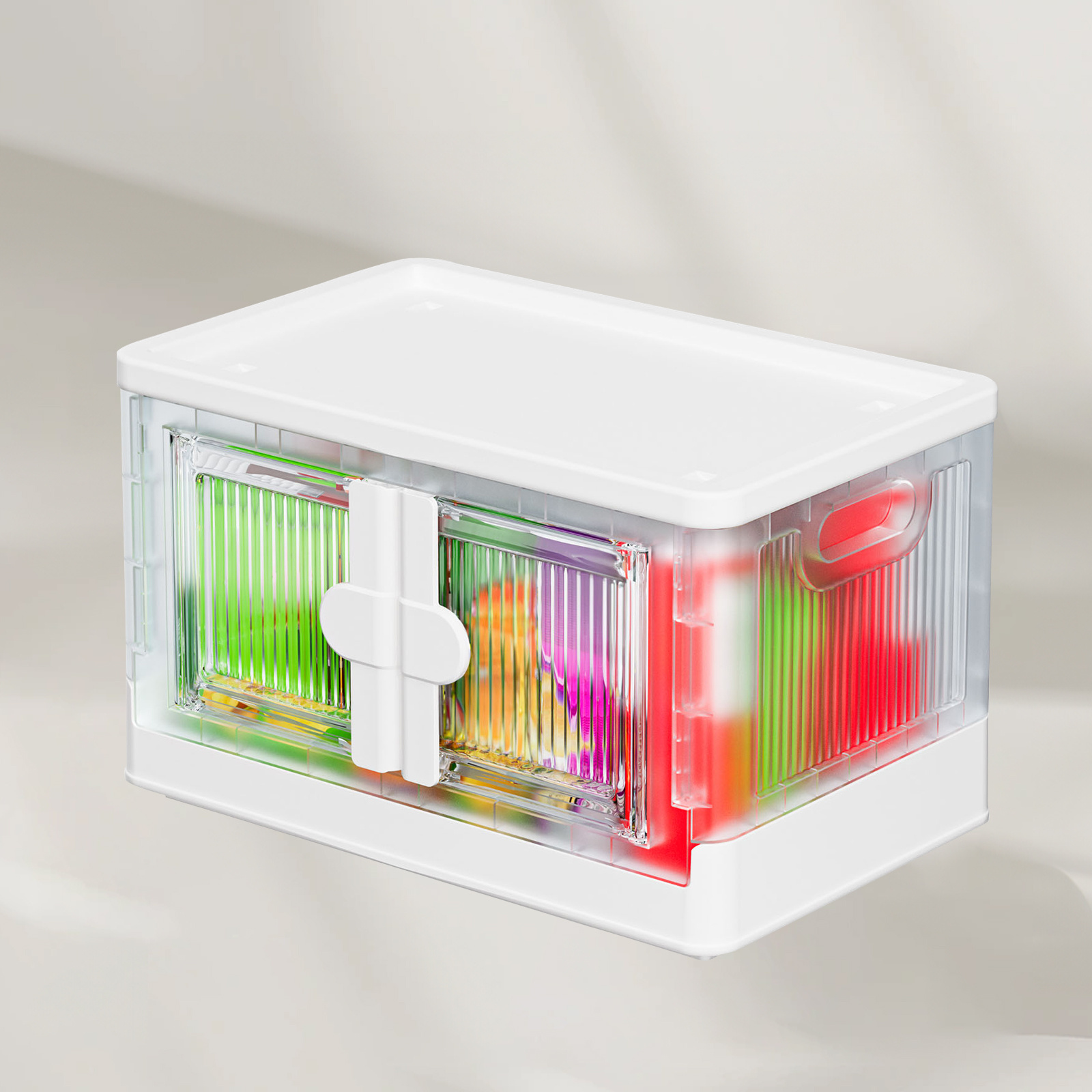 Stackable Storage Bins Folding Storage Bins With Lid, Closet Organizers ...