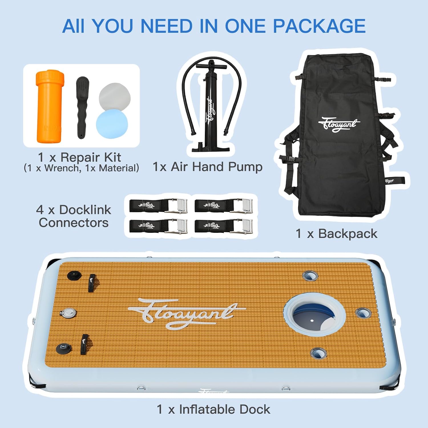 Inflatable Dock Platform Floating Party Raft Lake Float - Temu