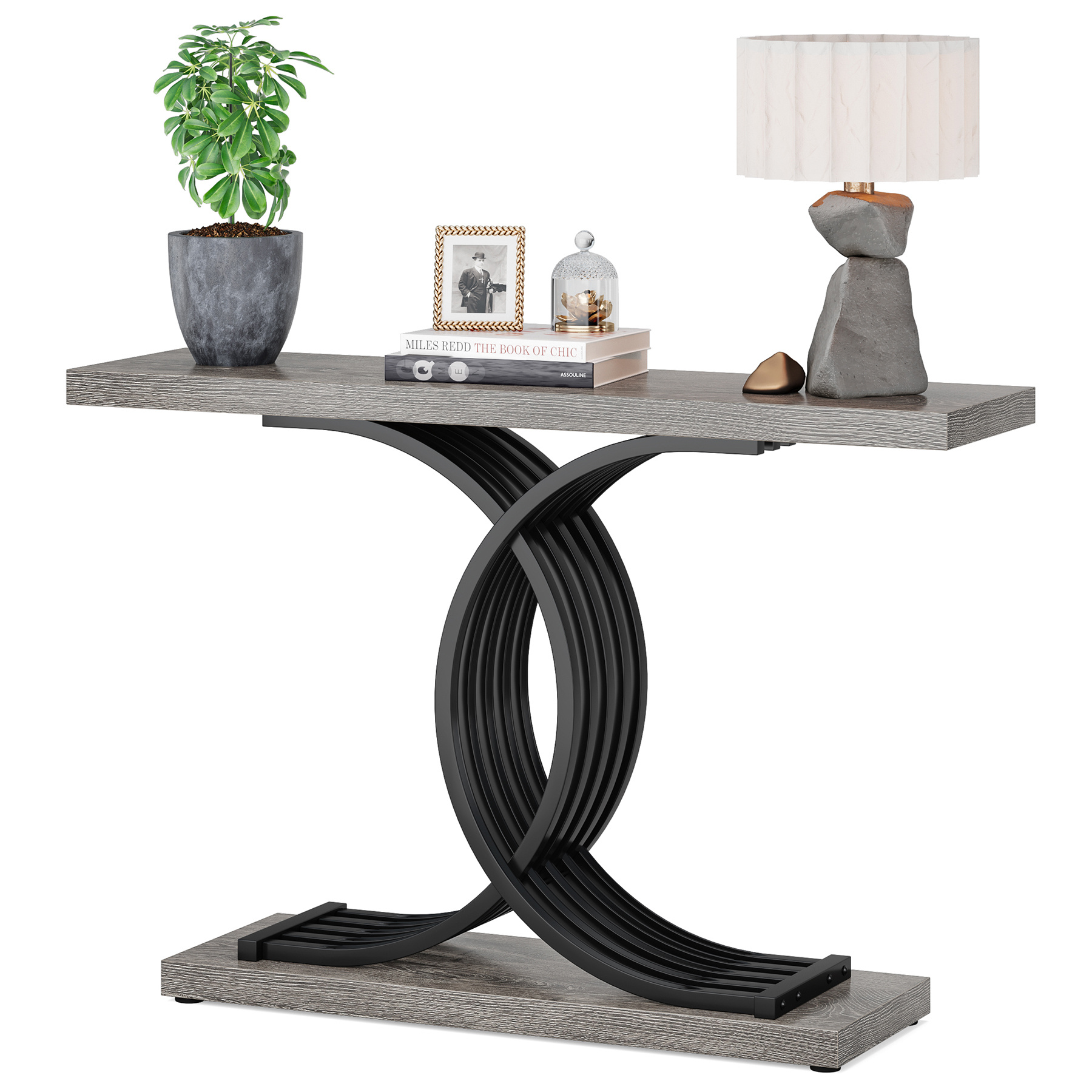 Industrial Entryway Table Farmhouse Console Table Behind - Temu
