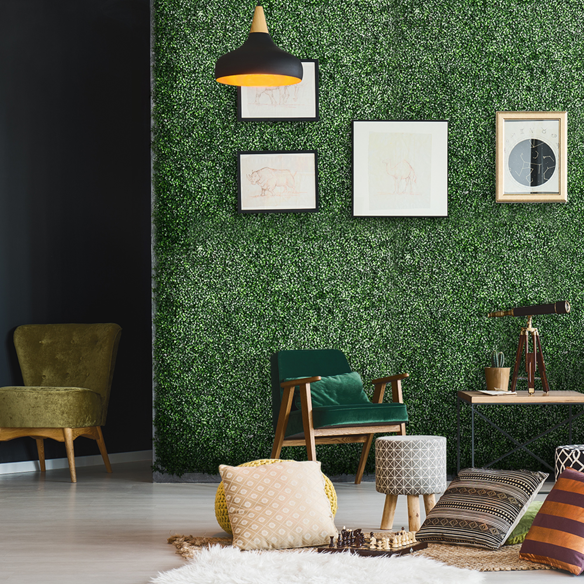 artificial grass wall panels sold on Temu United States