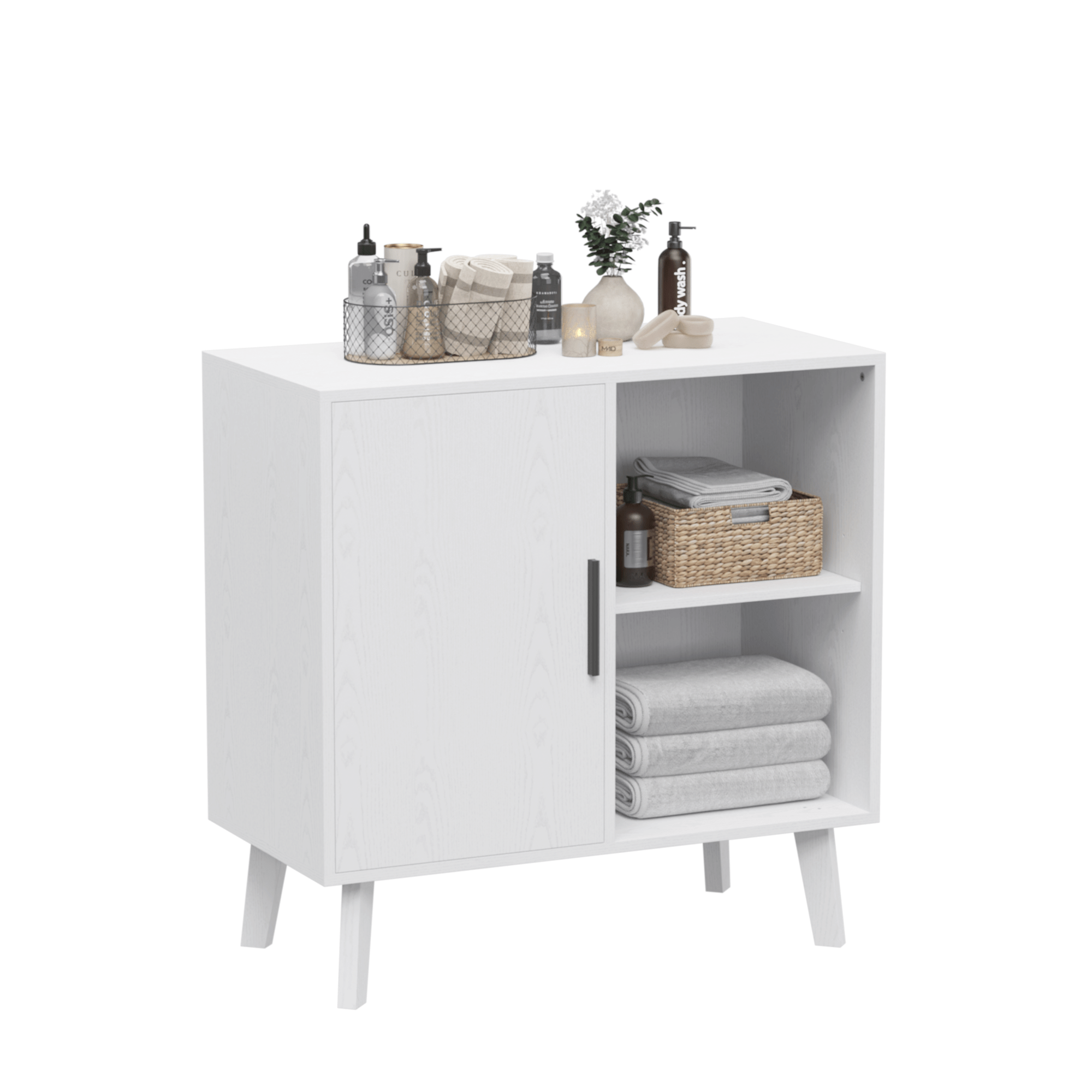 Sideboard Buffet Kitchen Storage Cabinet, Accent Cabinet With Solid ...
