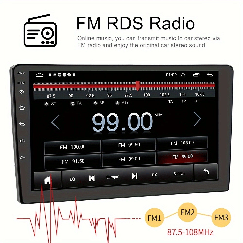 Car Stereo Radio Android 13 Carplay Android Auto Compatible - Temu