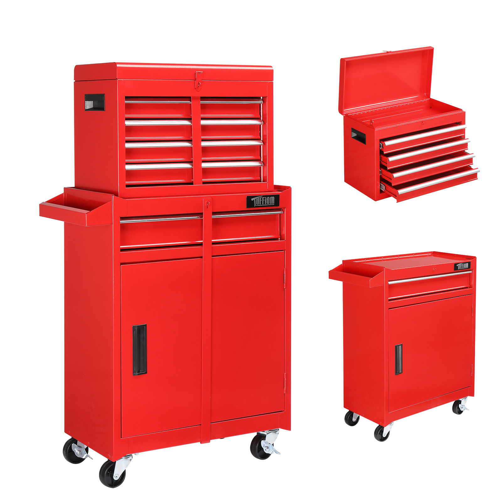 5 drawer rolling tool chest w/lock key tool storage cabinet - Temu