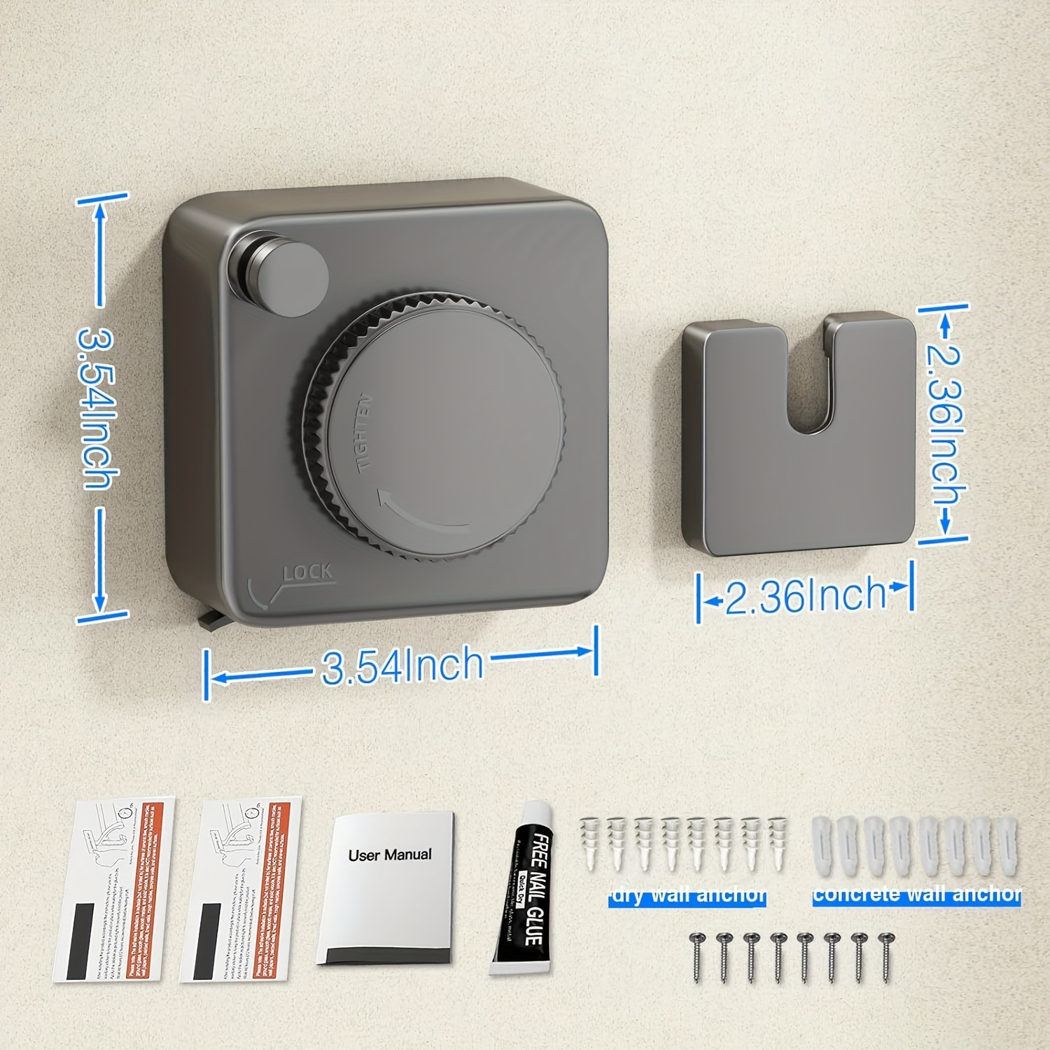 Indoor Retractable Clothesline Non sag Outdoor Clothesline - Temu