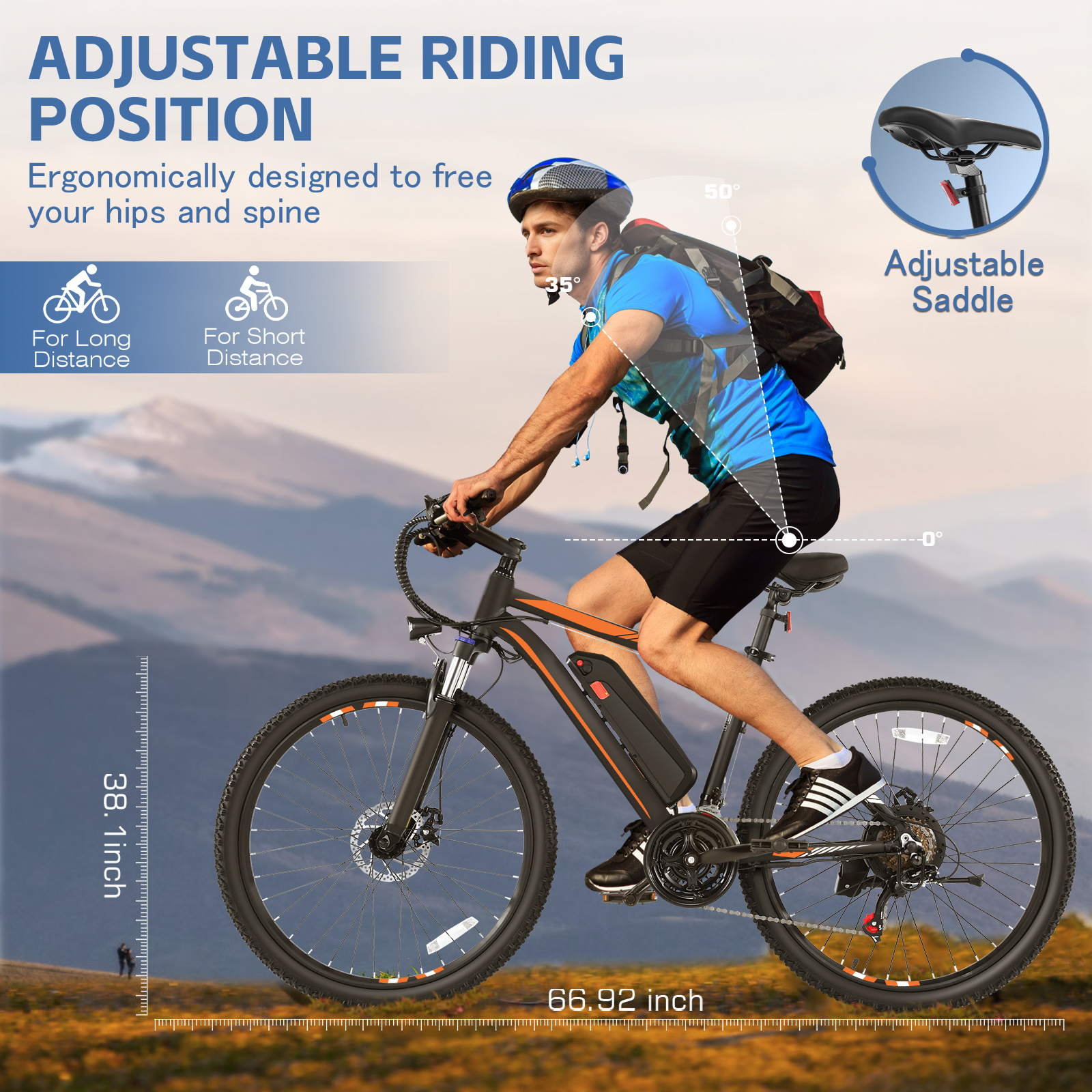 Electric Bike Adults Commuter Ebike 20mph 48v/374wh - Temu