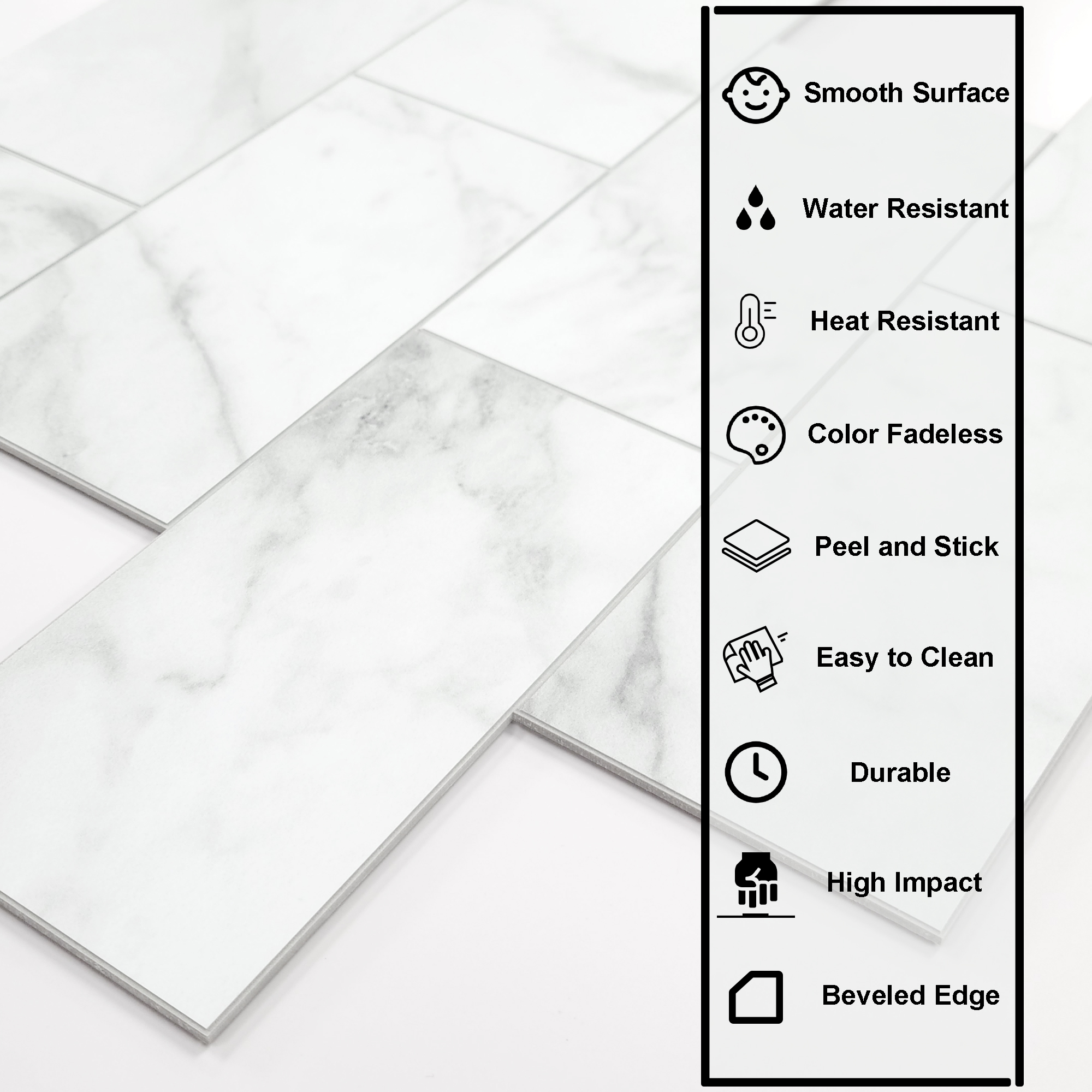 Subway Backsplash Tile Peel Stick Composite Self - Temu