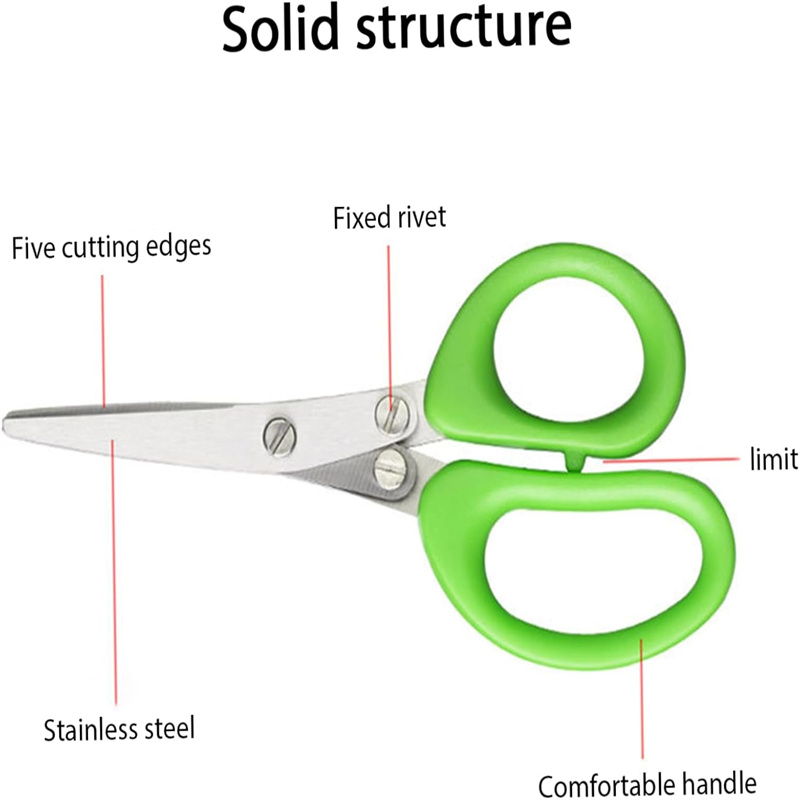 Kitchen Knives Multi Functional Stainless 5 Layers Scissors - Temu