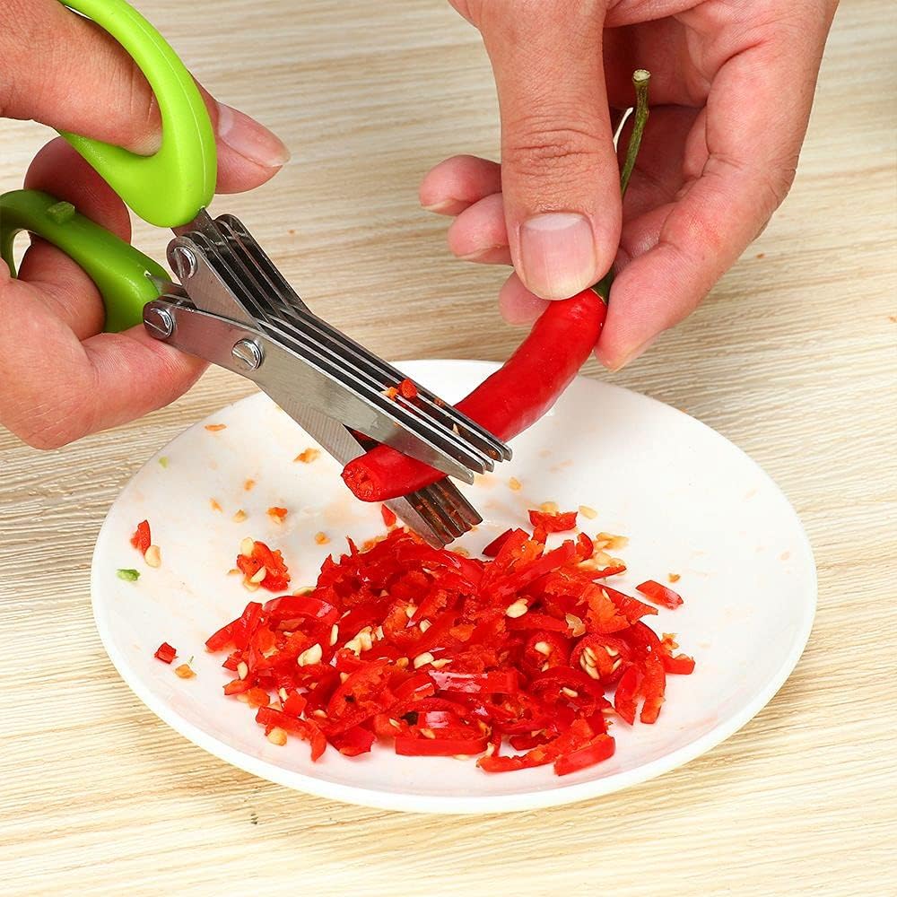Kitchen Knives Multi Functional Stainless 5 Layers Scissors - Temu