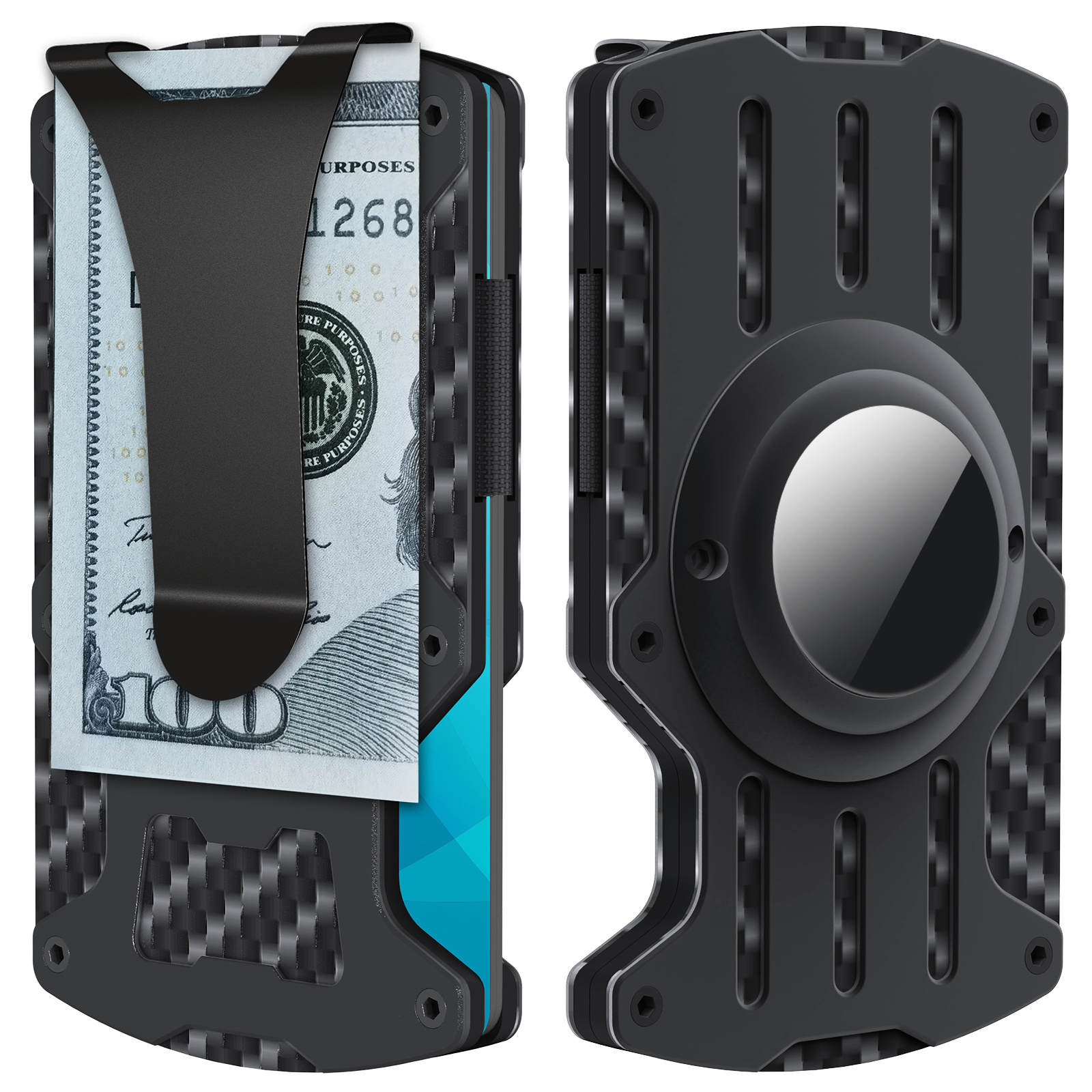 metal wallet sold on Temu United States