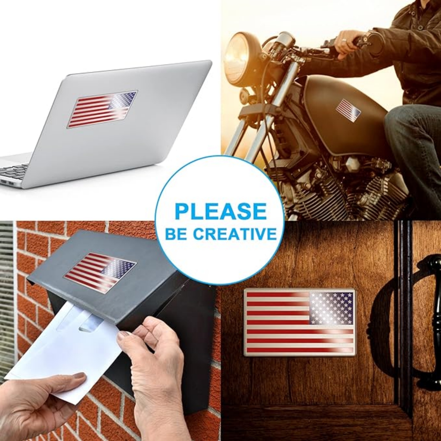 Embossed 3d Metal Flag Emblem Decal Stickers - Temu
