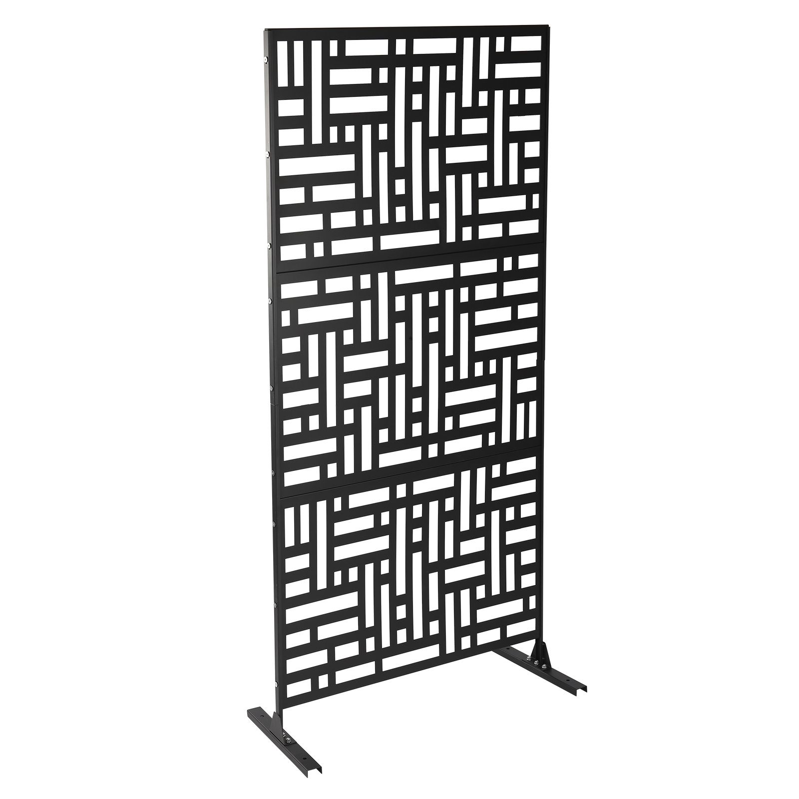Black Steel Privacy Screen Tall Durable Outdoor Spaces Easy - Temu