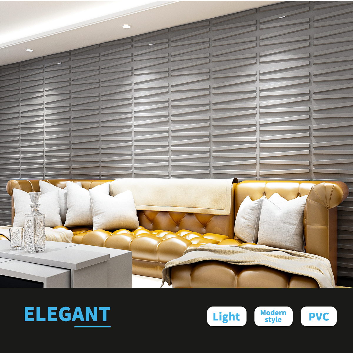 Pvc White Textured 3d Wall Panels Interior Room Decor - Temu