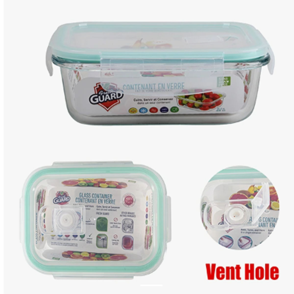 Glass Food Storage Container Meal Preparation Airtight Bento - Temu