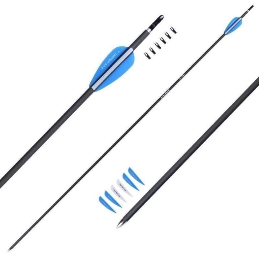 12pcs 30" Practice Archery Spine1000 Od 6mm For Recurve/compound Bow ...