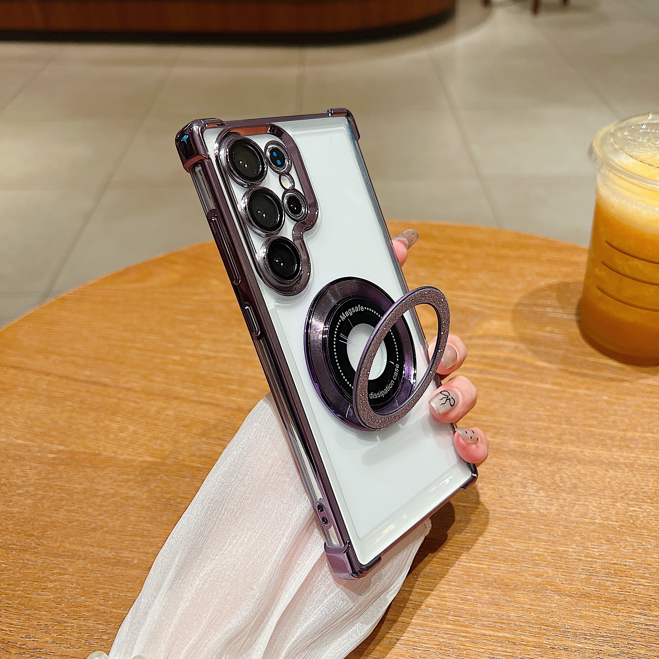 Set 2 Piezas. Diseñado Estuche S24 Ultra Anillo - Temu