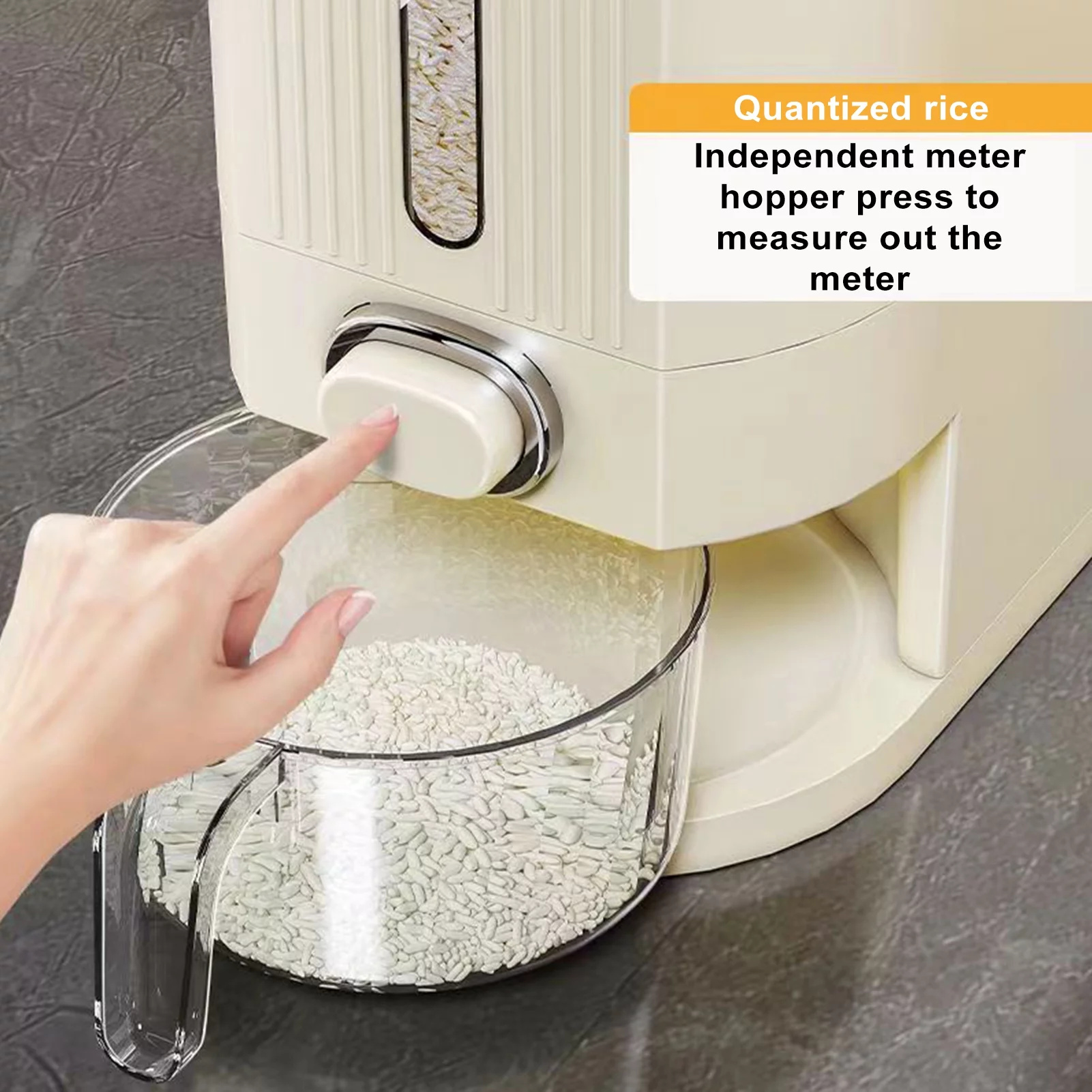 Automatic Rice Dispenser Large Grain Container Storage Lid - Temu