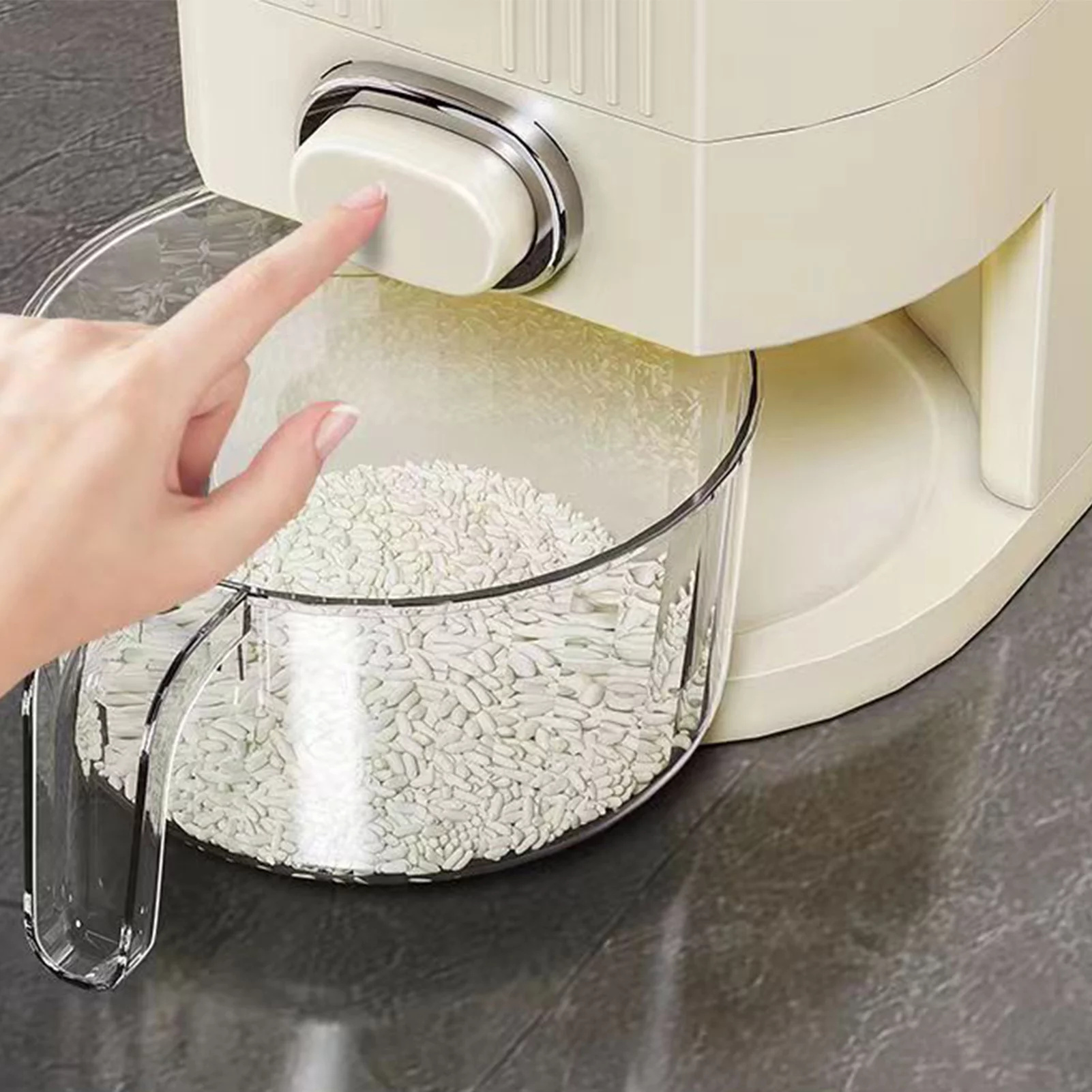 Automatic Rice Dispenser Large Grain Container Storage Lid - Temu