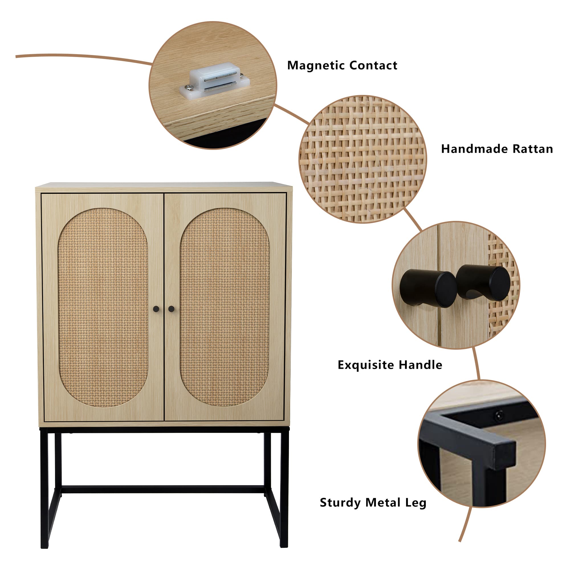 Boho Storage Cabinet Freestanding Cabinet Kitchen - Temu