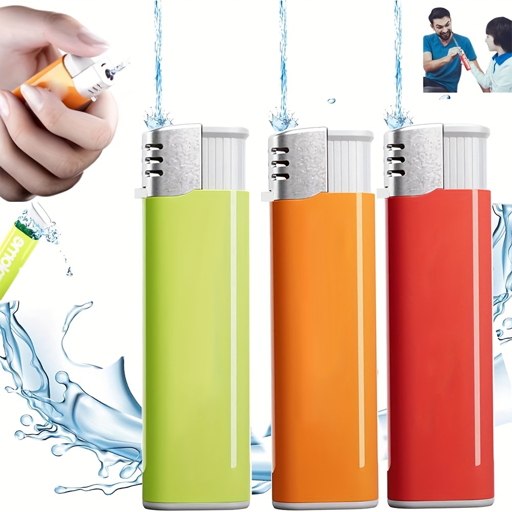 3 Pack, Water Squirt Lighter Toy, Water Squirt Lighter Prank, Prank Toy ...