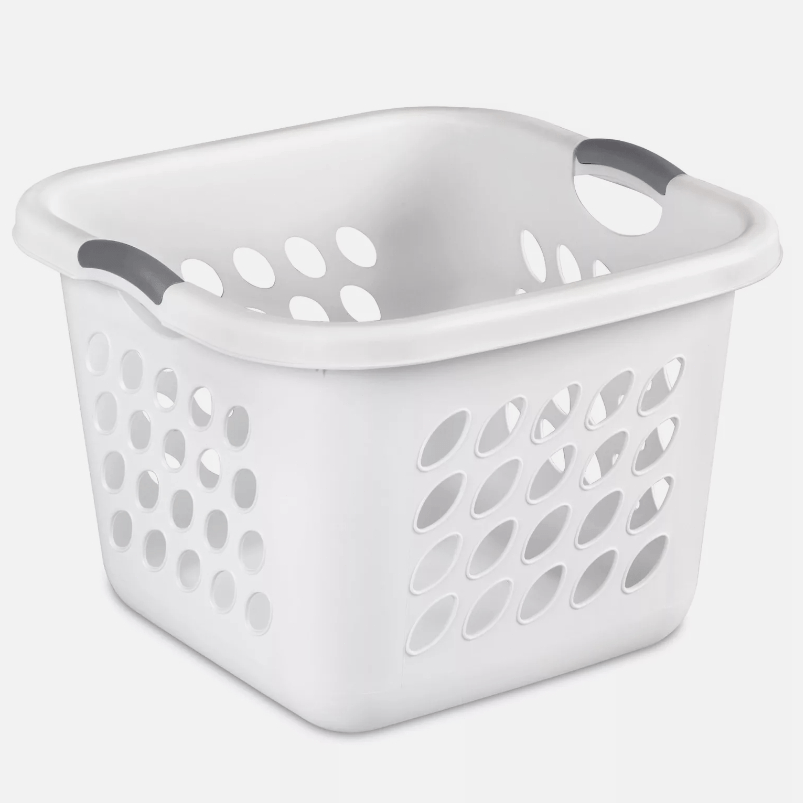 1.5 Ultra Square Laundry Basket Plastic Adult, White, Set Of 4 - Home ...