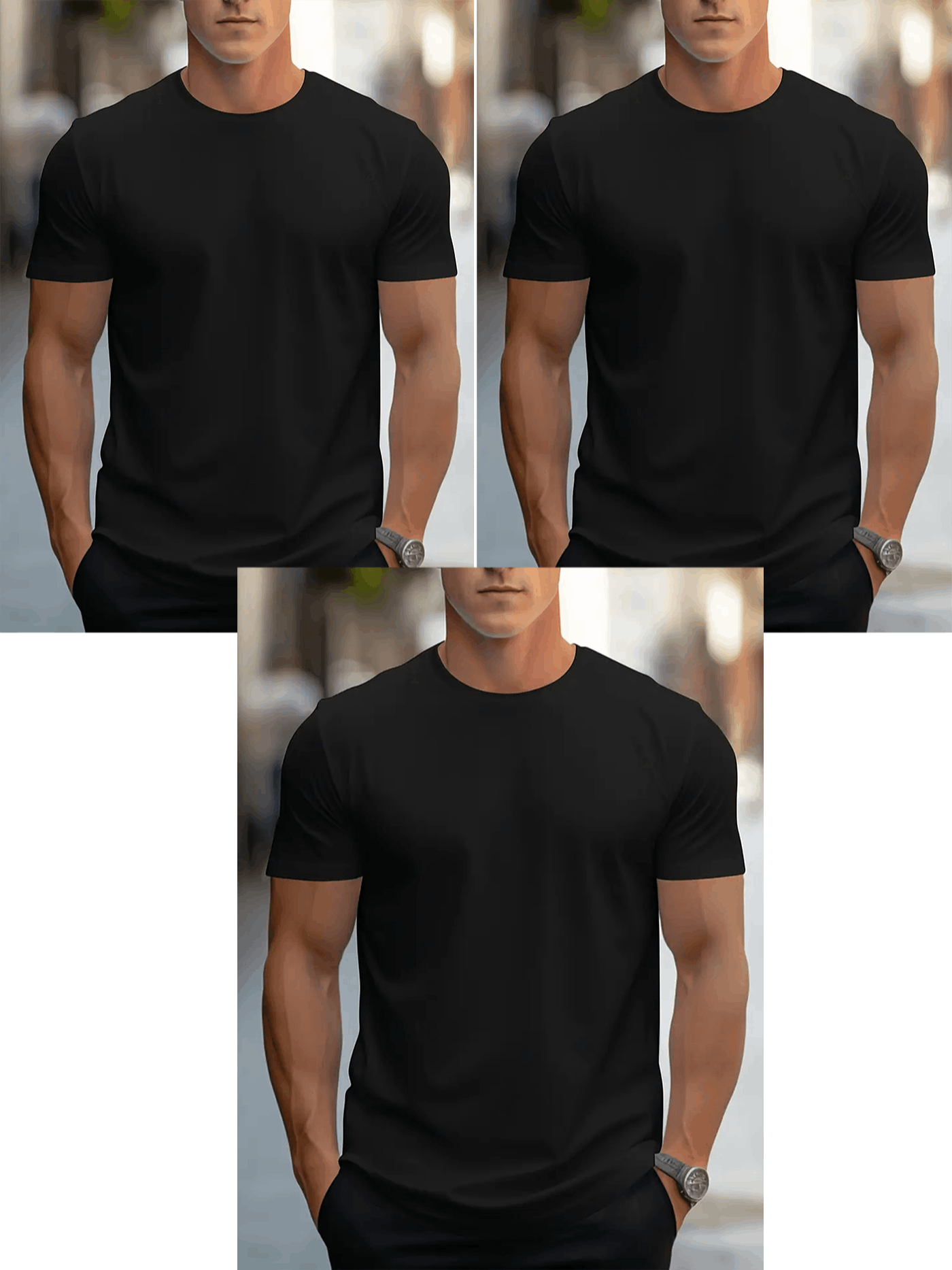 black shirt sold on Temu United States