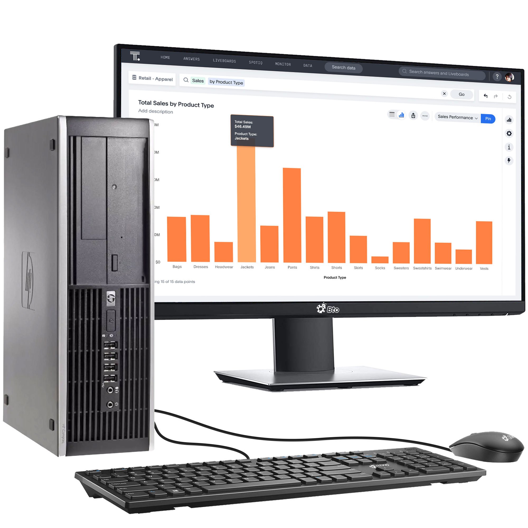 computers and monitors sold on Temu United States