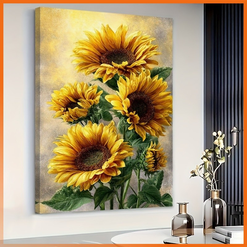sunflower canvas sold on Temu United States