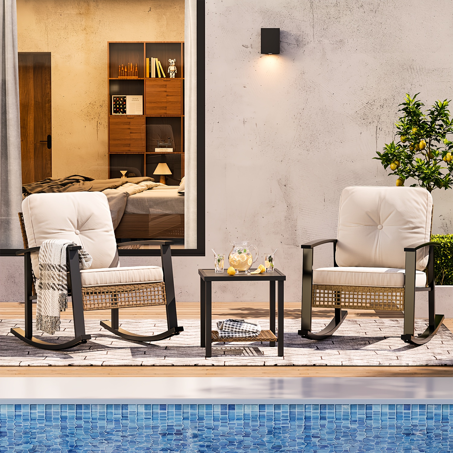 wicker chairs sold on Temu United States