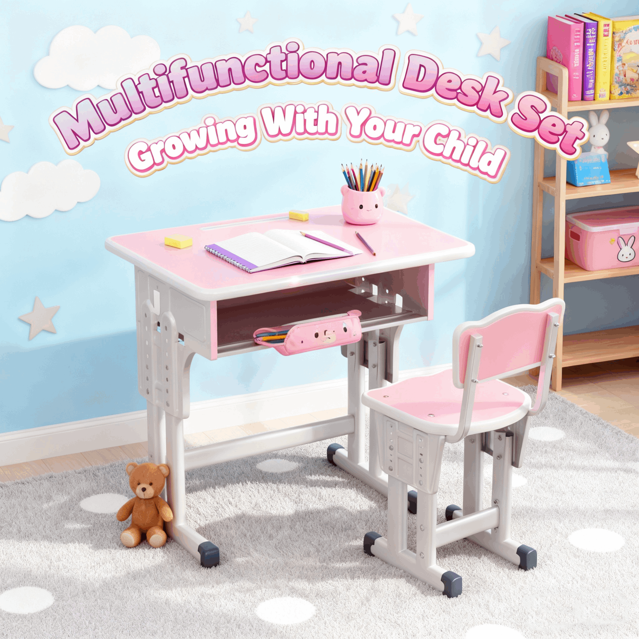 school study table and chair sold on Temu United States