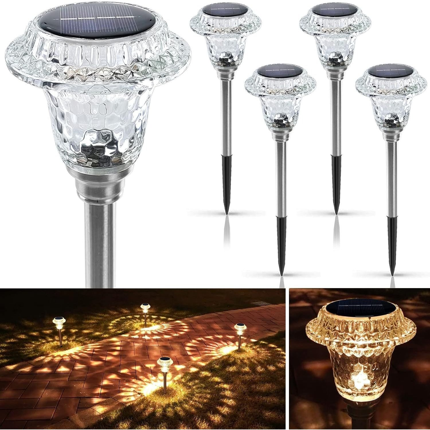 solar lights outdoor sold on Temu United States