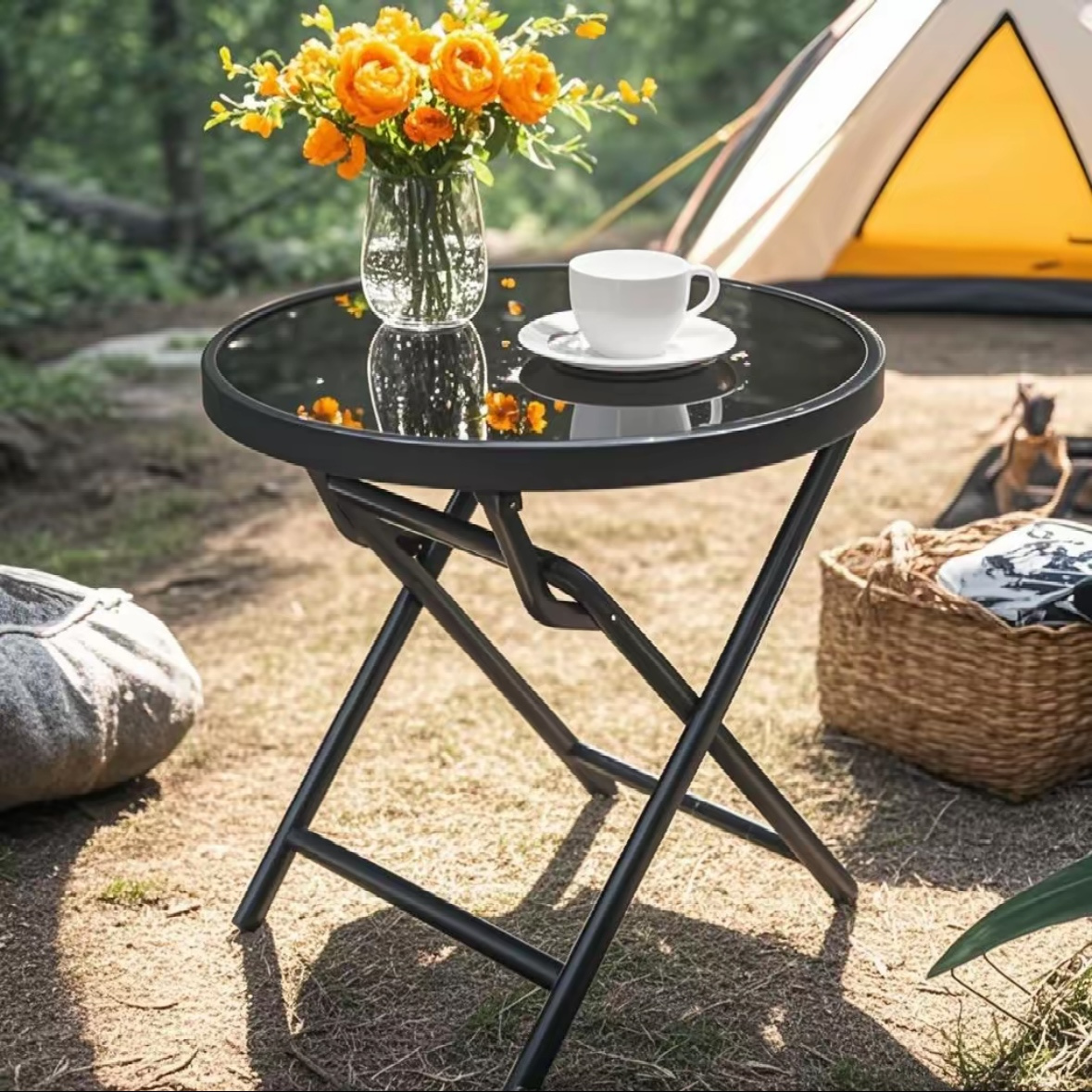 folding side tables small sold on Temu United States