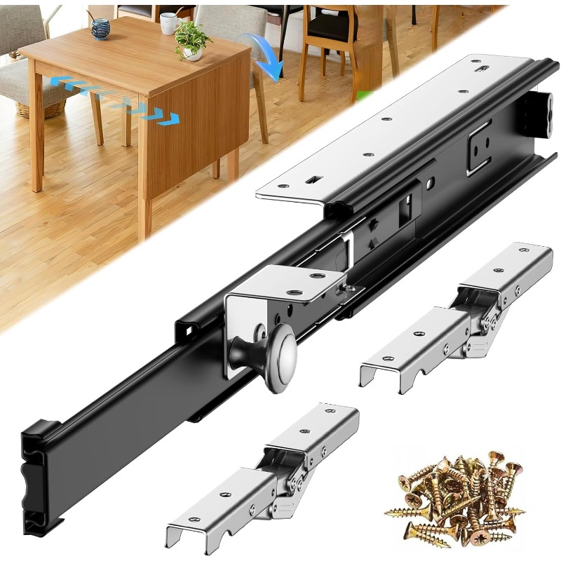 Counter Extender Telescopic Table Slide Rails & Hinges - Extendable ...