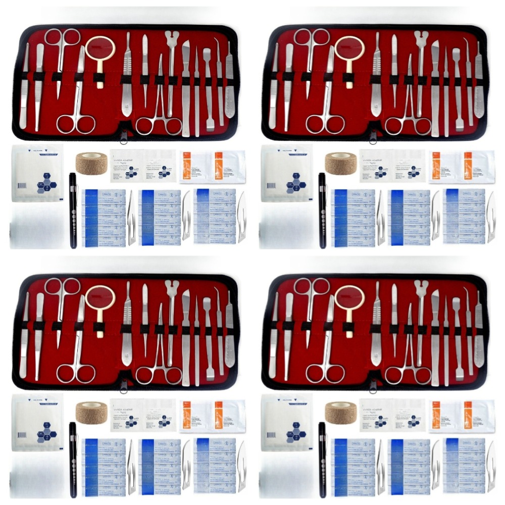 Stainless Steel Surgical Instruments 18-Piece Minor Surgery Instrument ...
