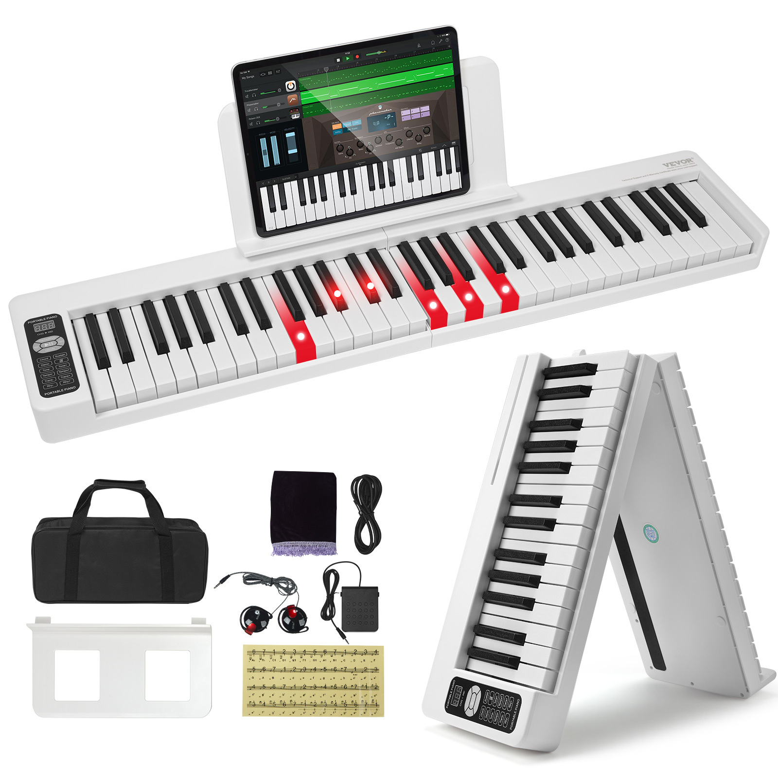 piano keyboard 88 keys sold on Temu United States