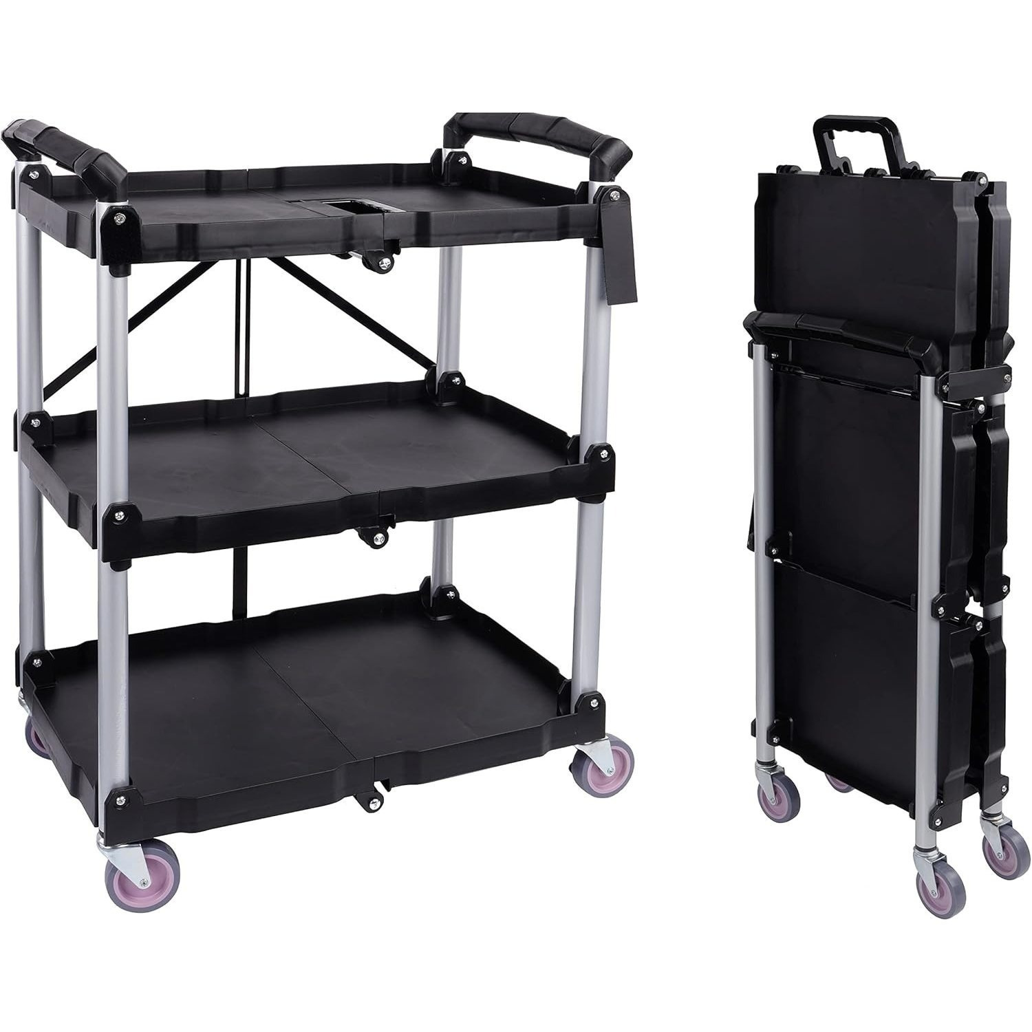 collapsible utility cart with wheels sold on Temu United States