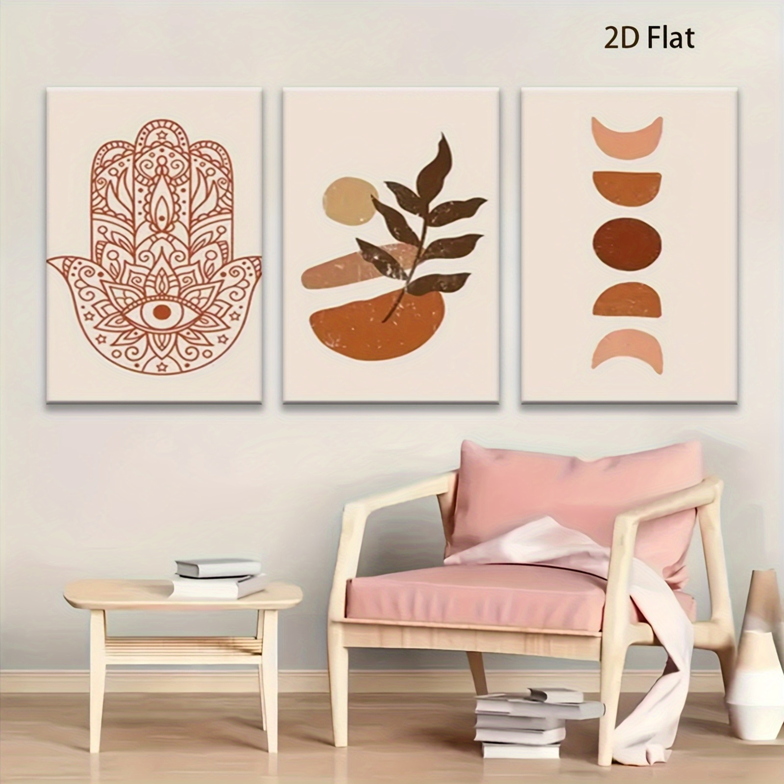 boho art wall decor sold on Temu United States