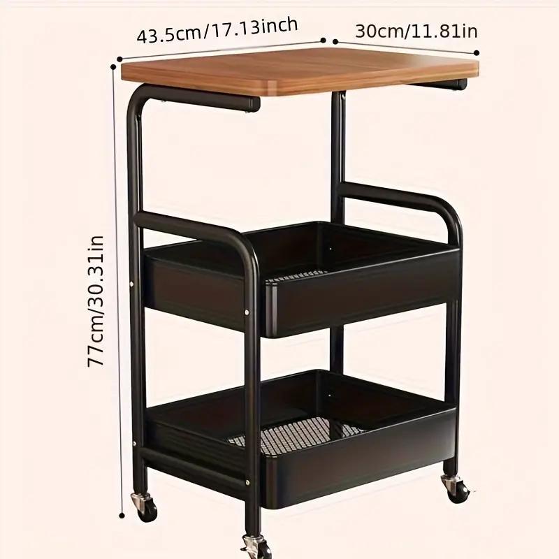 3 tier storage cart sold on Temu United States