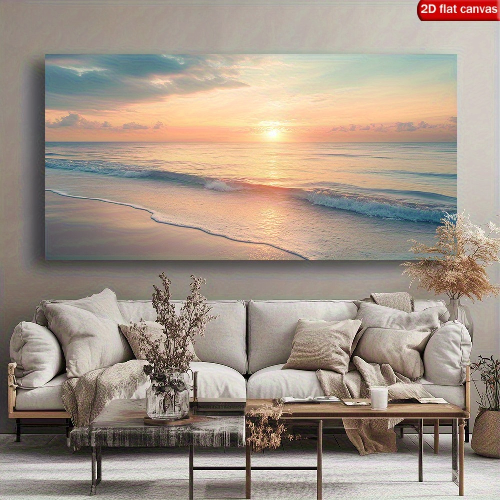beach wall art sold on Temu United States