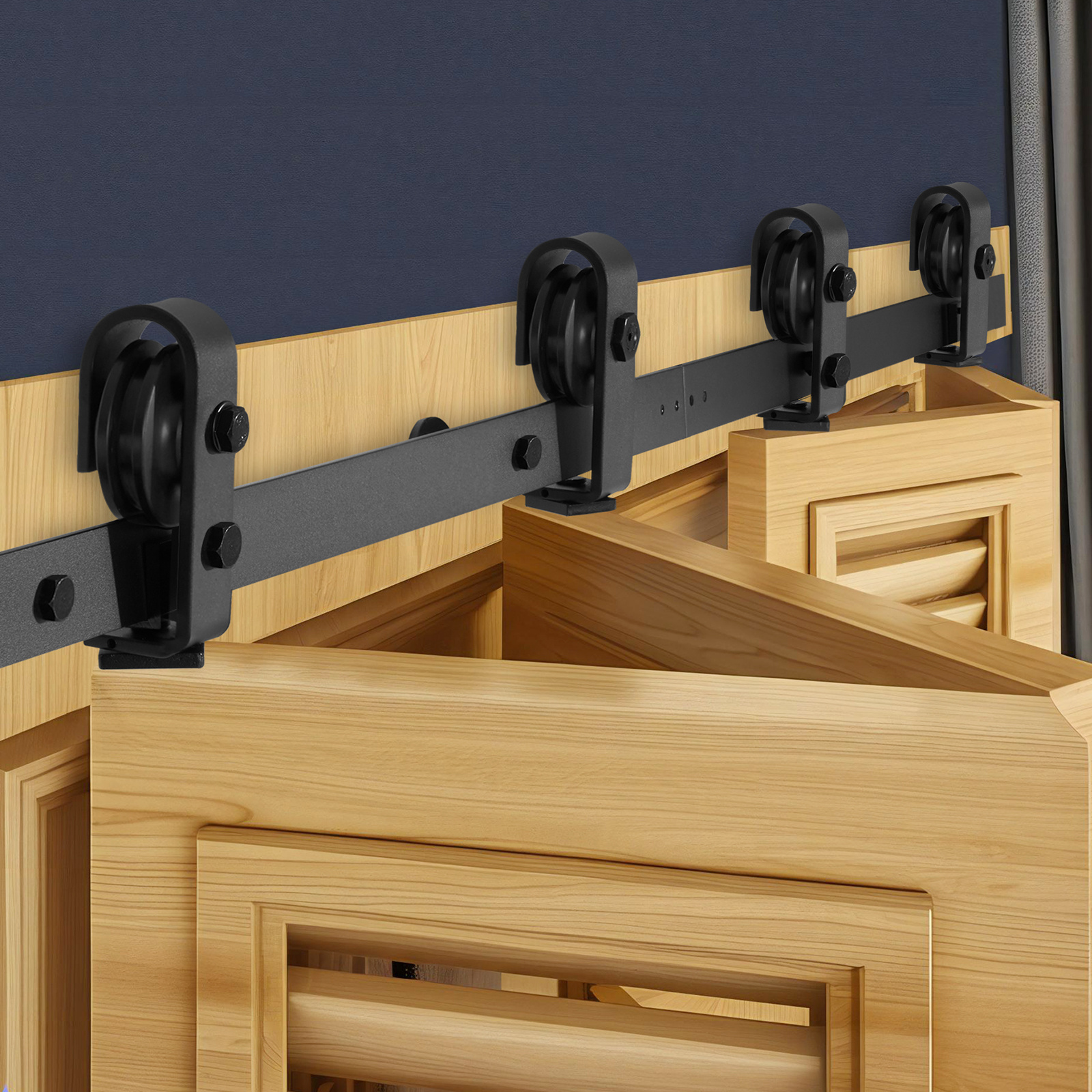 barn door hardware sold on Temu United States