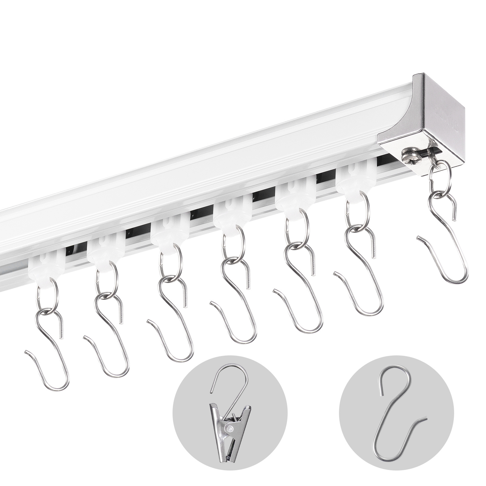 curtain track ceiling sold on Temu United States