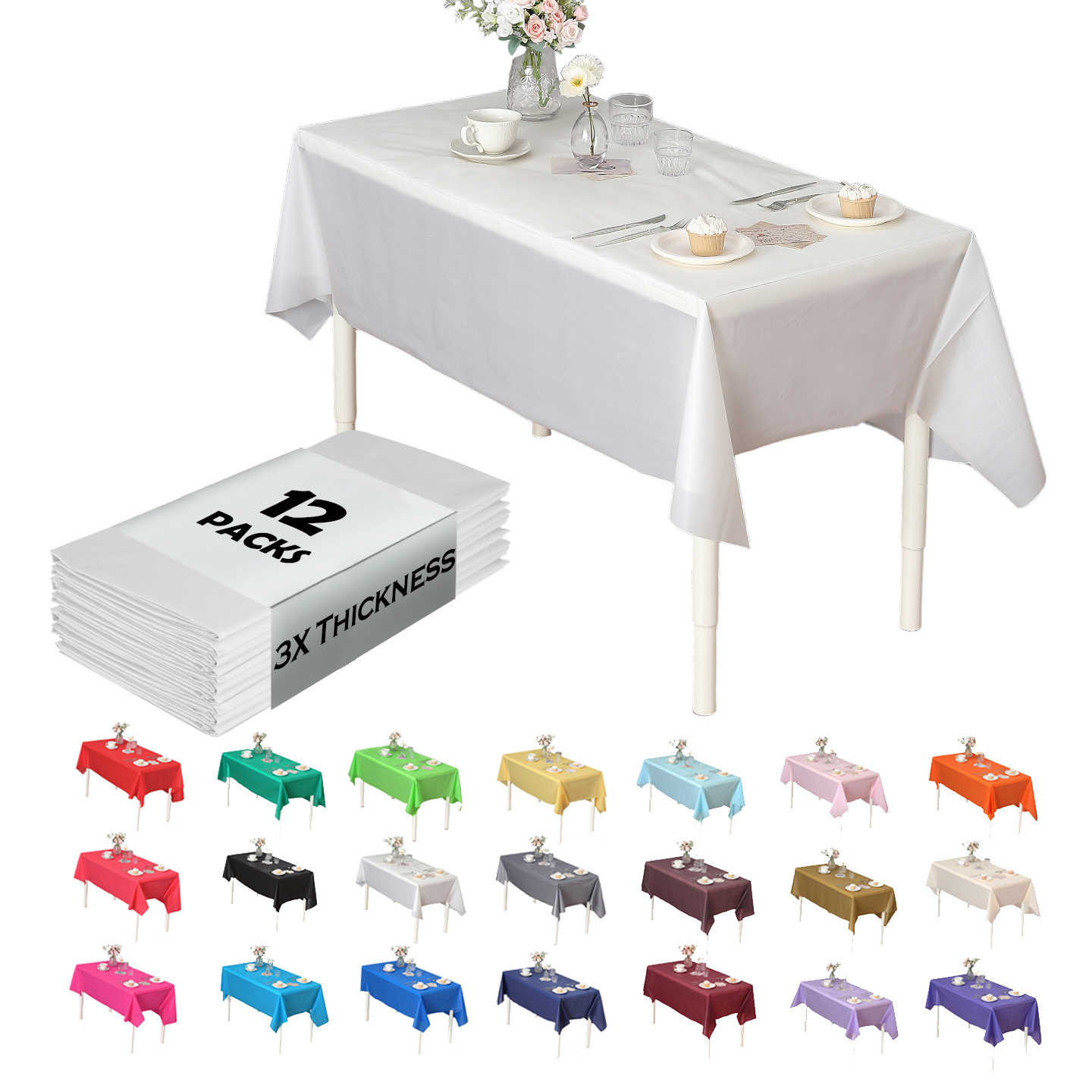 tablecloths round sold on Temu United States