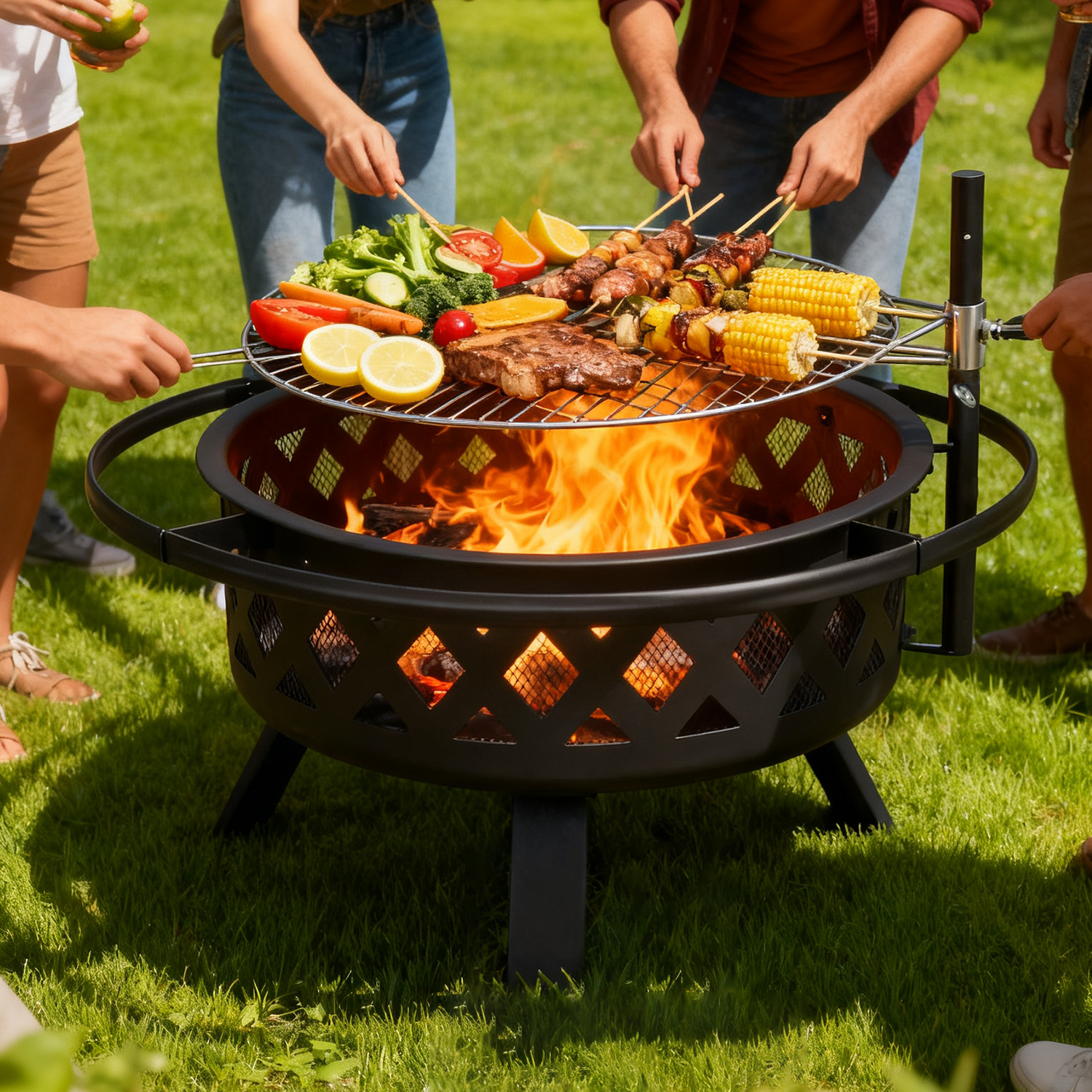 outdoor fire pit sold on Temu United States
