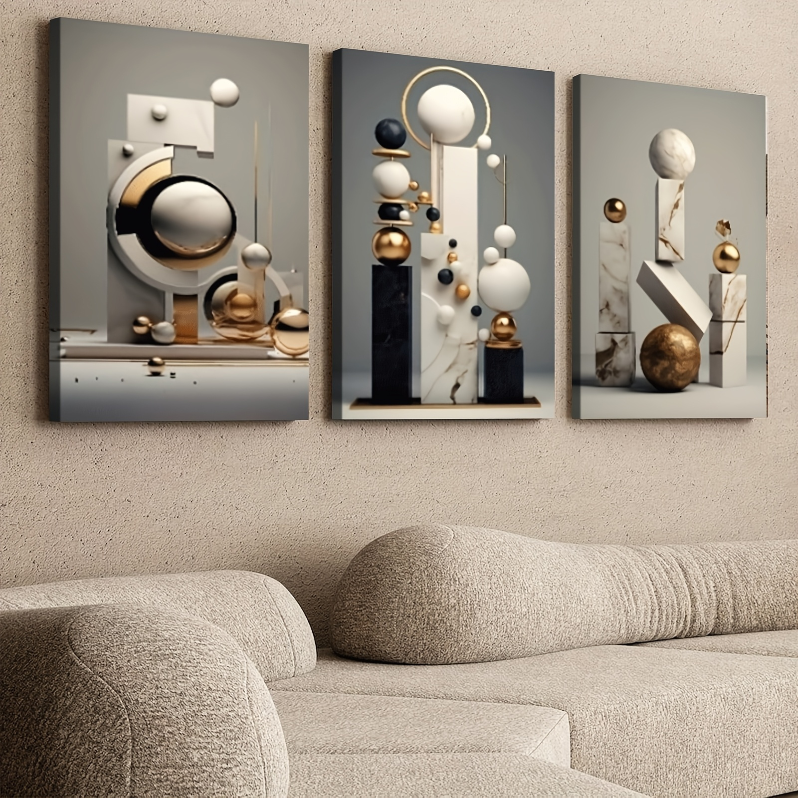 abstract wall art sold on Temu United States